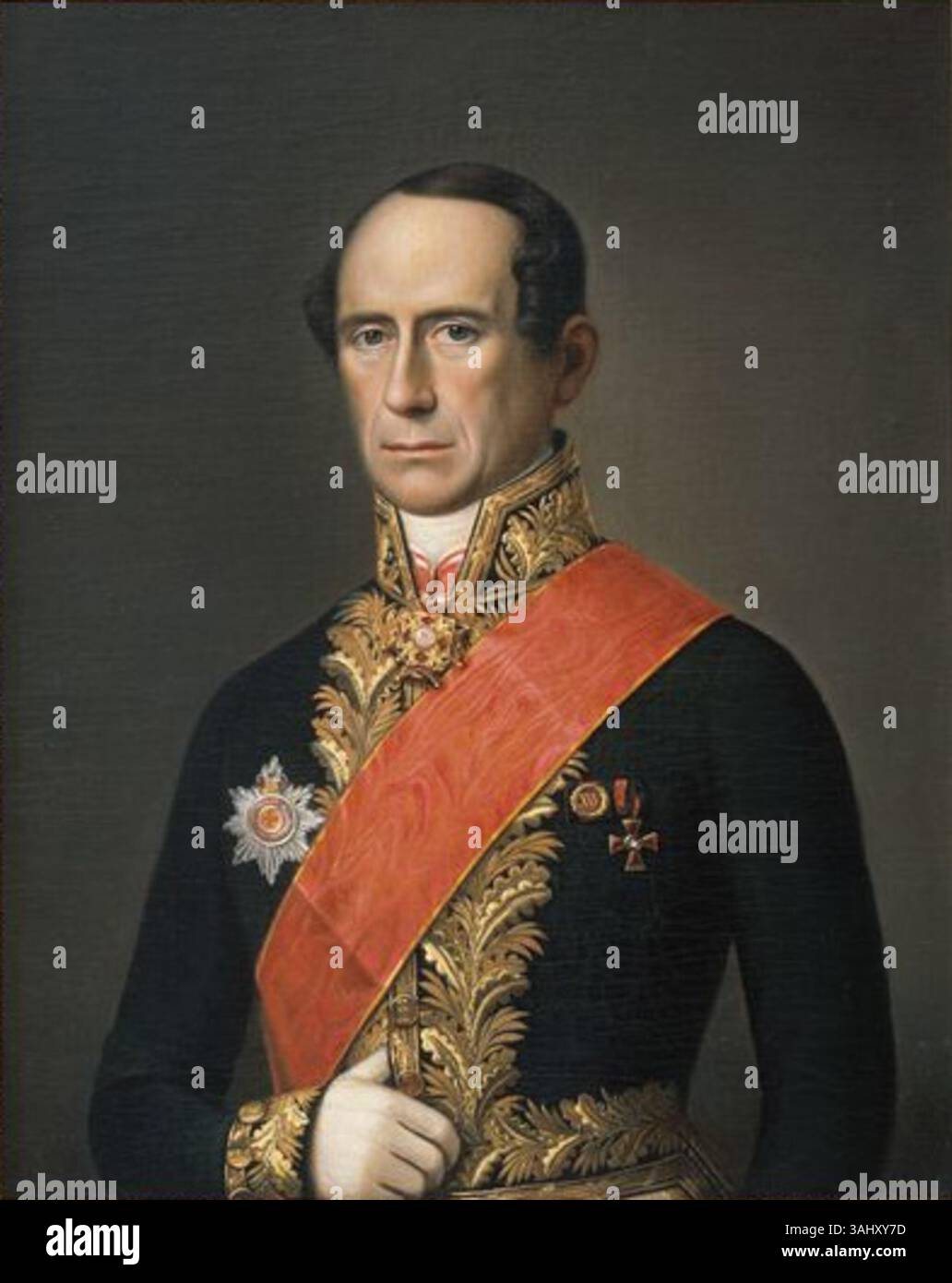 Portrait of Carl Gustaf Mannerheim (1797-1854) by Johan Erik Lindh ...