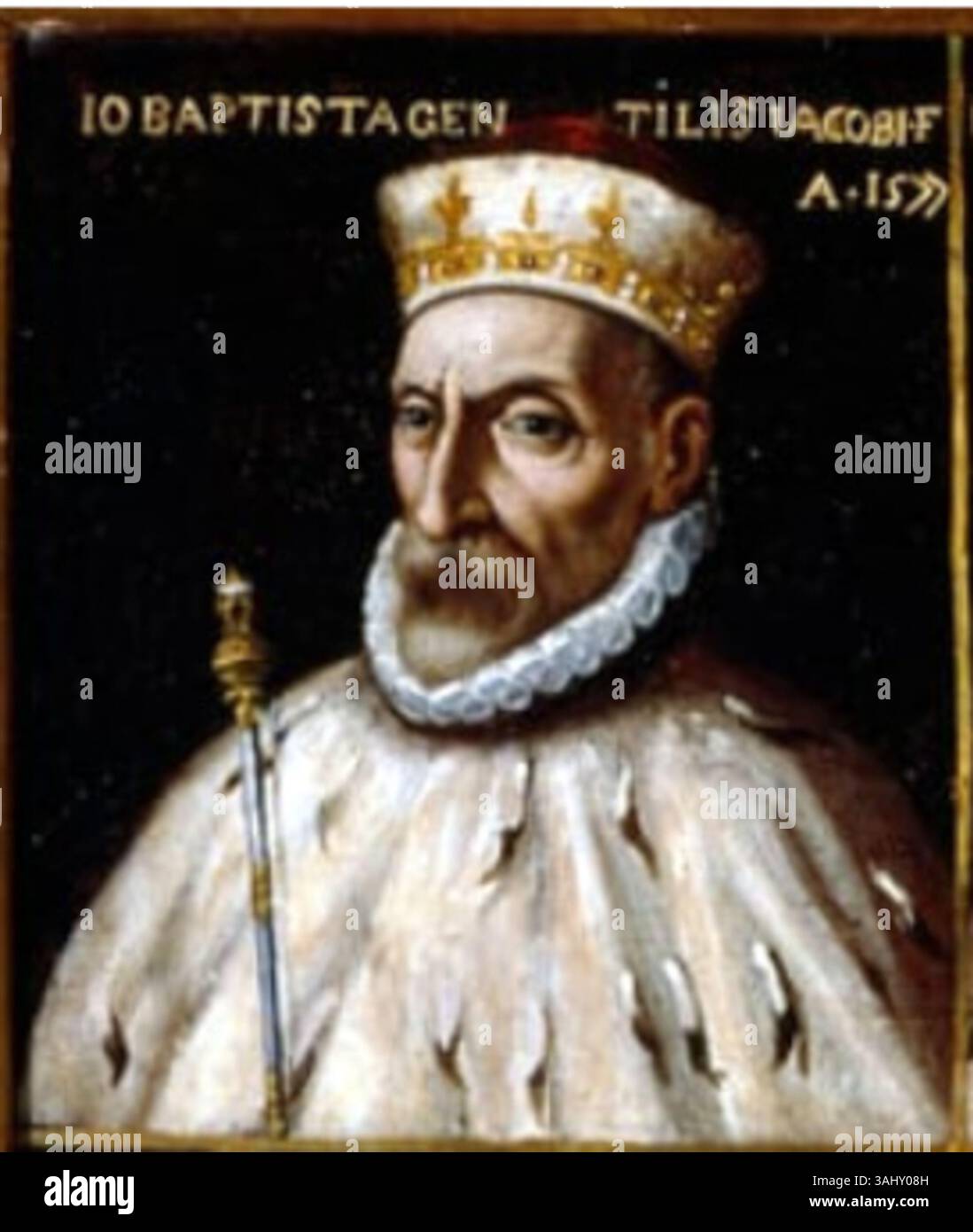 'Portrait of Giovanni Battista Gentile Pignolo,' Doge of Genoa (1577 ...