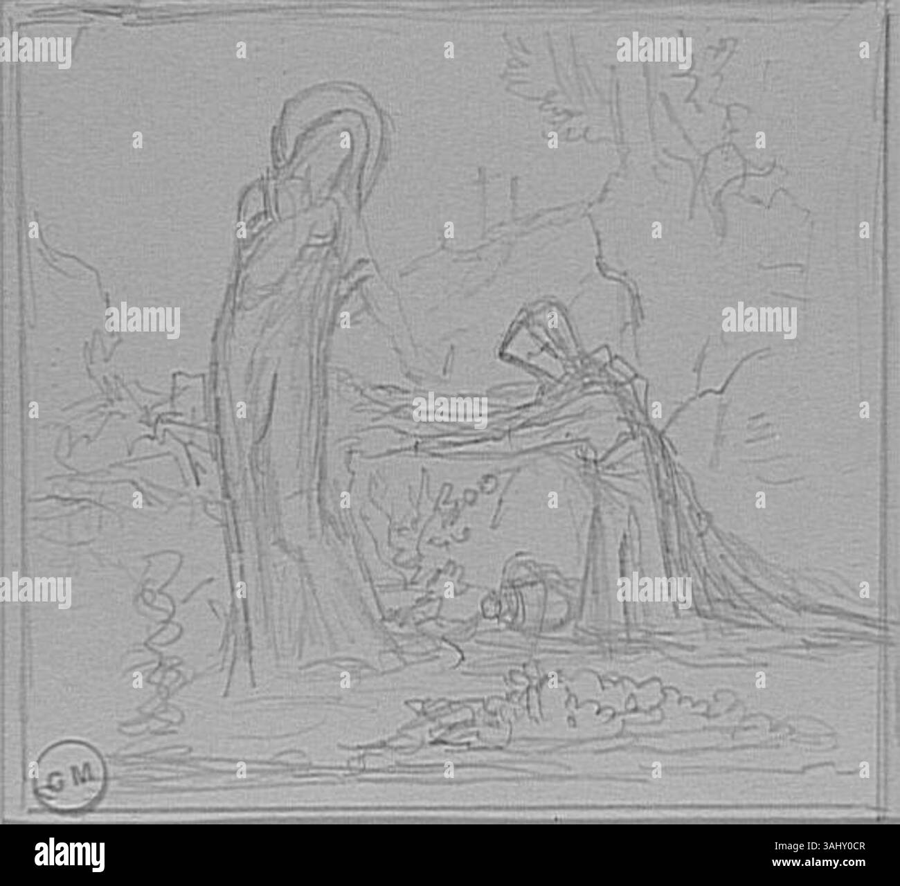'Noli me tangere' by Gustave Moreau presents a religious scene ...