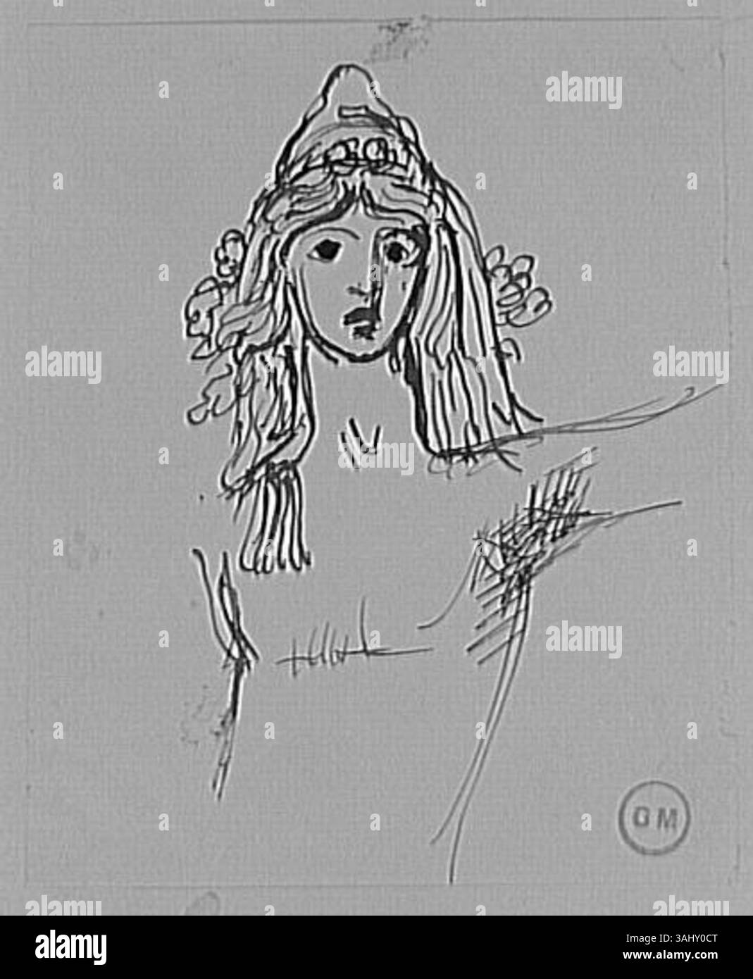 This study by Gustave Moreau, depicting the head and bust of Jason for ...