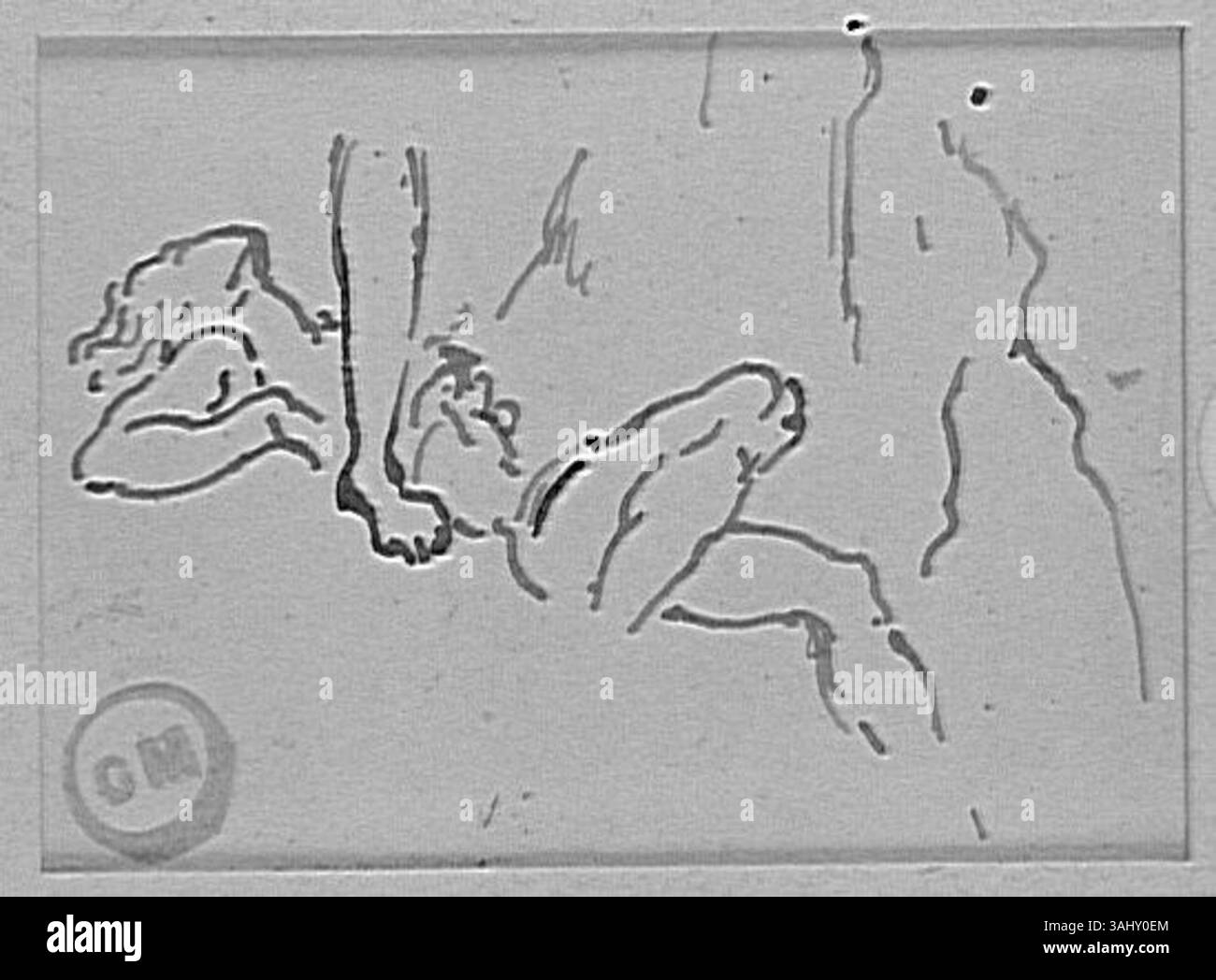 This study by Gustave Moreau depicts a cadaver used for 'Hercule and ...