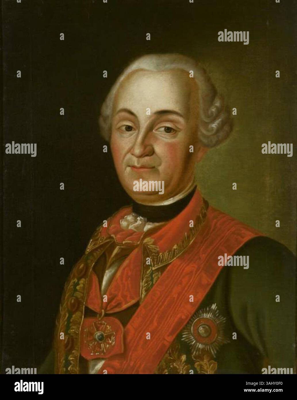 Portrait of Vasiliy Ivanovich Suvorov, created in the 1780s by an ...