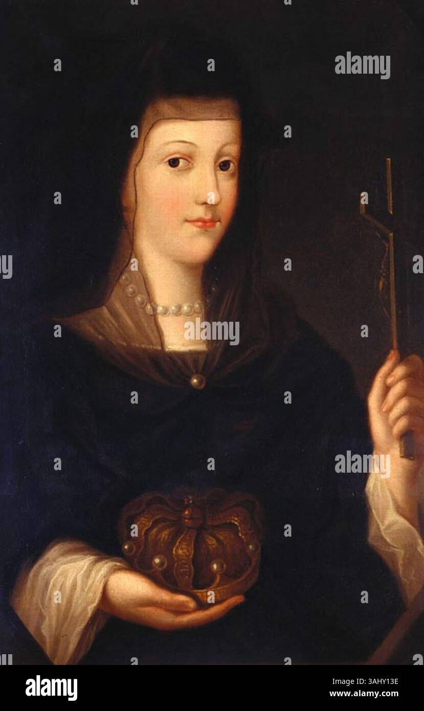 Portrait of Maria Anna of Austria, Queen Consort of Philip IV of Spain ...