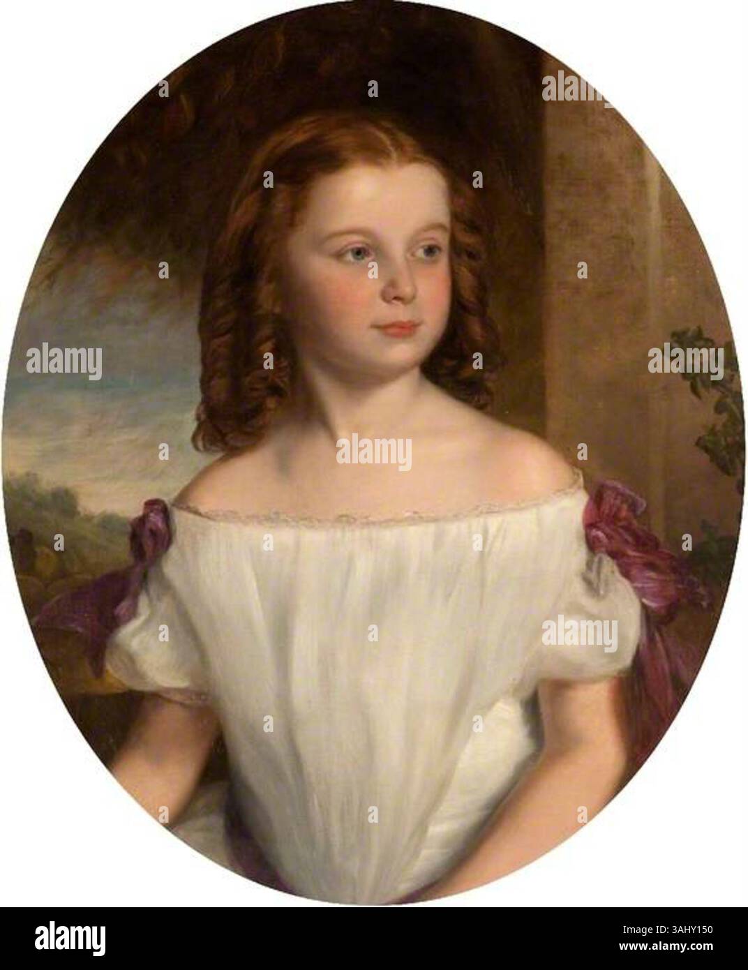 This 19th-century portrait depicts Helen Howard Evans, painted between ...