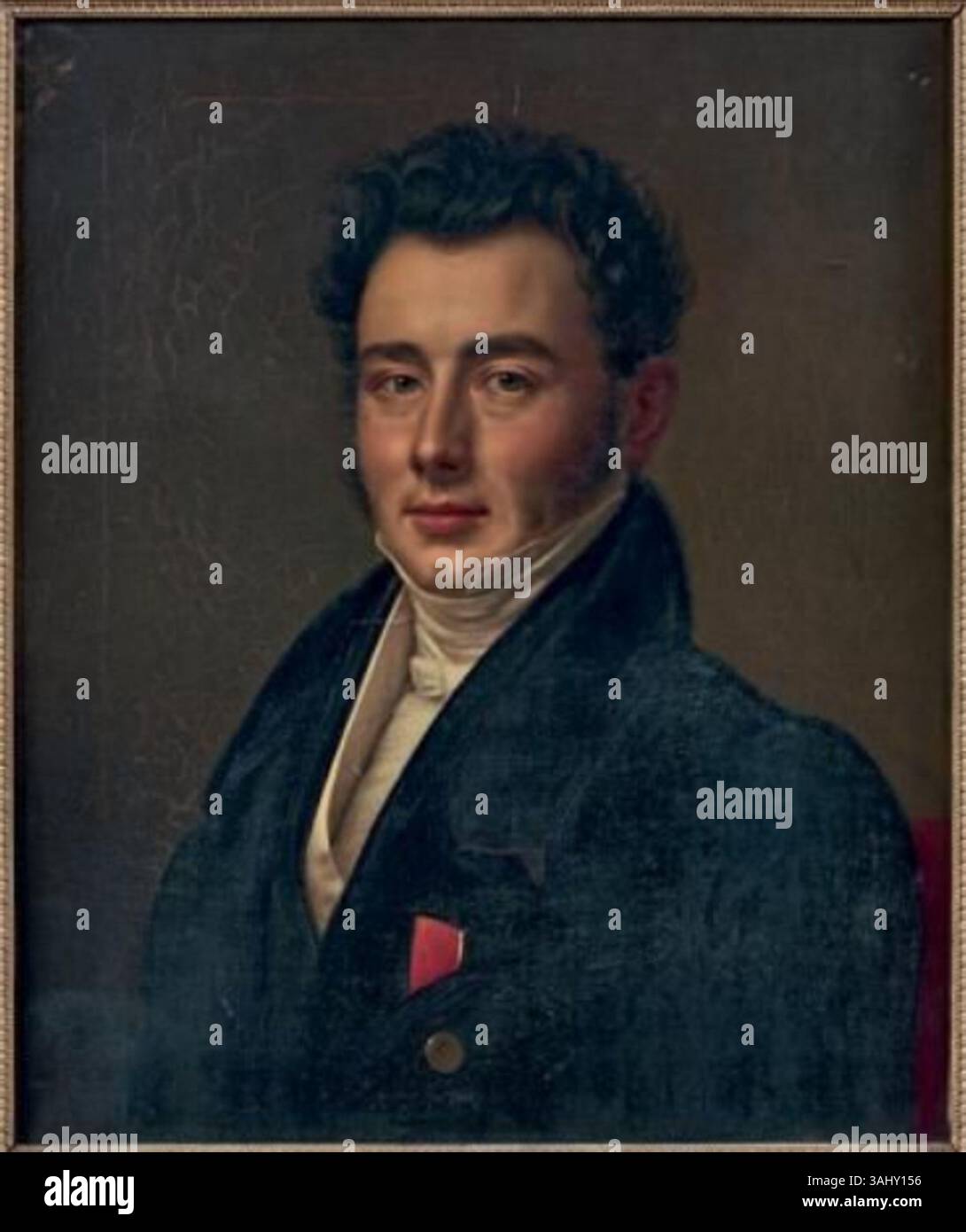 This 1826 painting by Alexandre-François Caminade shows Gustave de ...