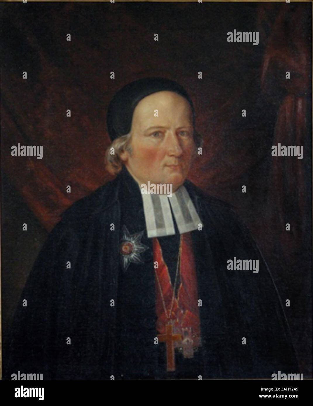 Portrait of Magnus Jacob Alopaeus, painted by Erik Wilhelm le Moine in ...