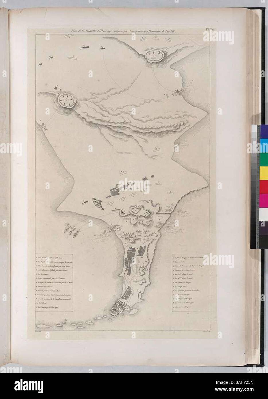 This 1829 map depicts the Battle of Aboukir, which took place on 25th ...