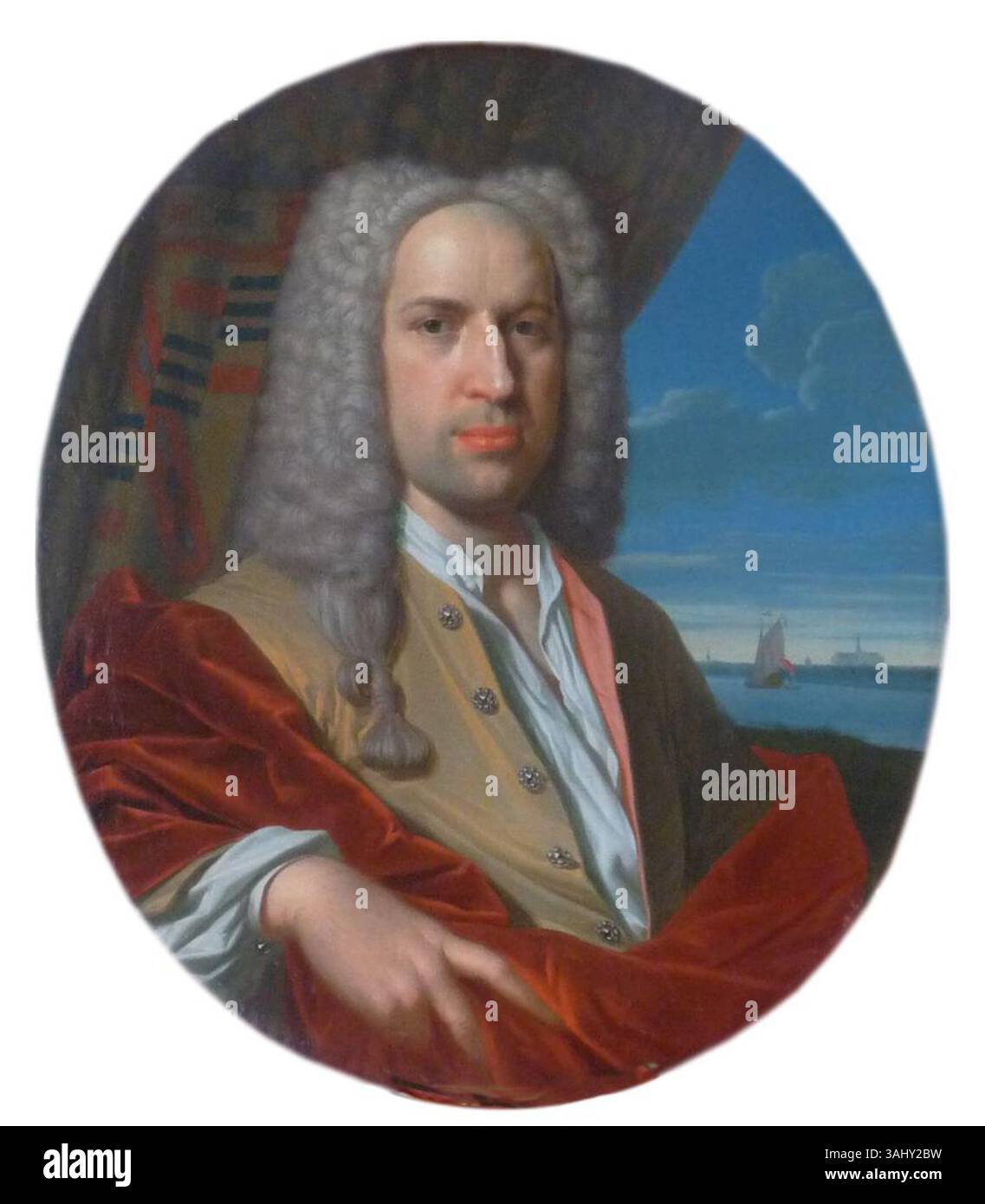 Frans Decker's 1732 portrait of Cornelis Ascanius van Sypesteyn (1694 ...