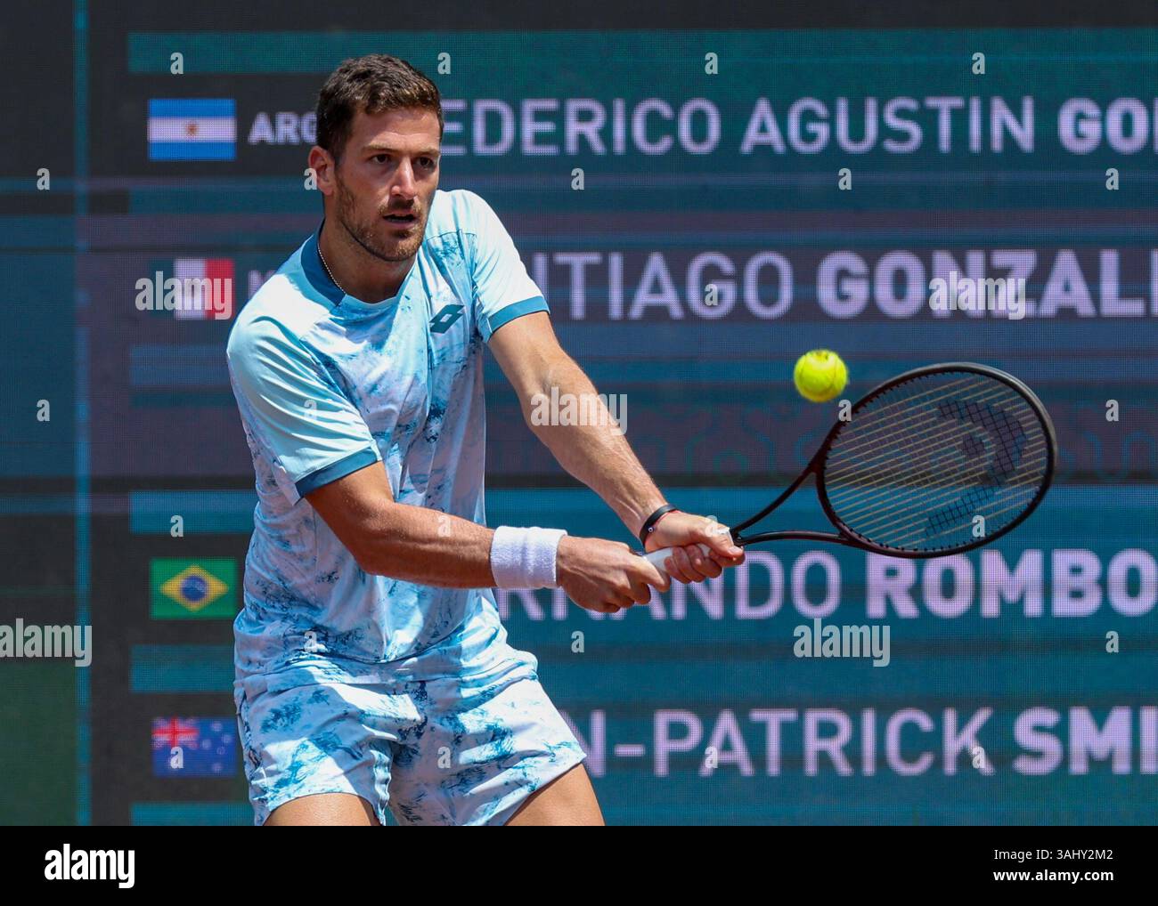 HOUSTON, TX - APRIL 06: Federico Agustin Gomez (ARG) in action during ...