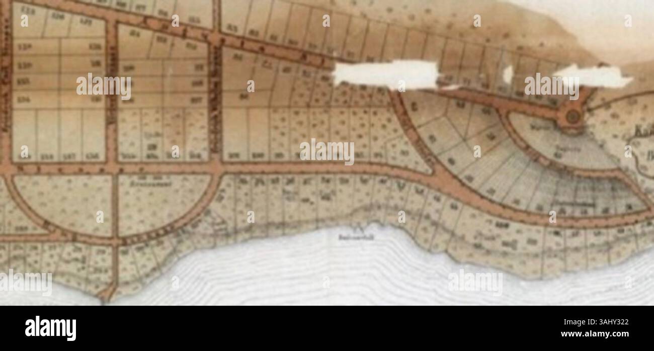 This 1873 plan depicts the parceling of the Neubabelsberg villa colony ...