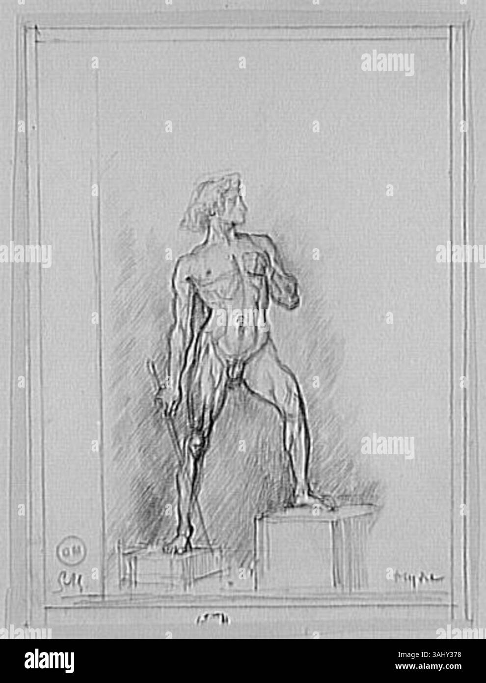 Gustave Moreau's study of Hercules is a preparatory work for his ...