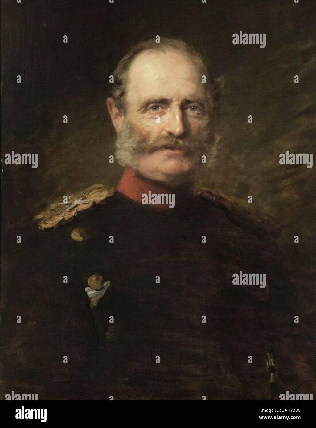 A 1895 oil painting by Franz Kops, depicting Prince Georg of Saxony ...