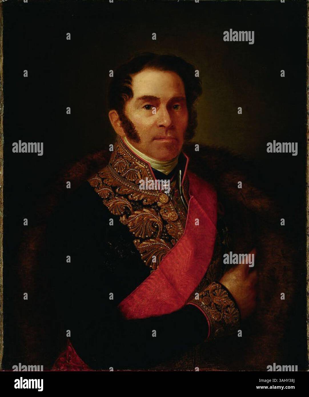 This 1840 portrait of Fedor Pavlovich Vronchenko, painted by Franciszek ...