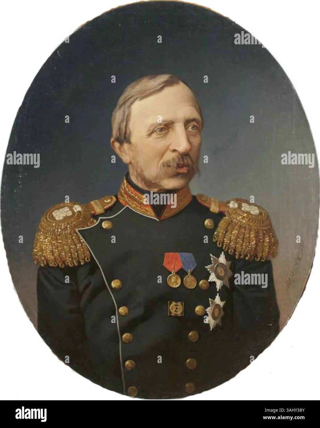 This 1880 portrait of Prince Peter Georgievich Oldenburgskiy, painted ...