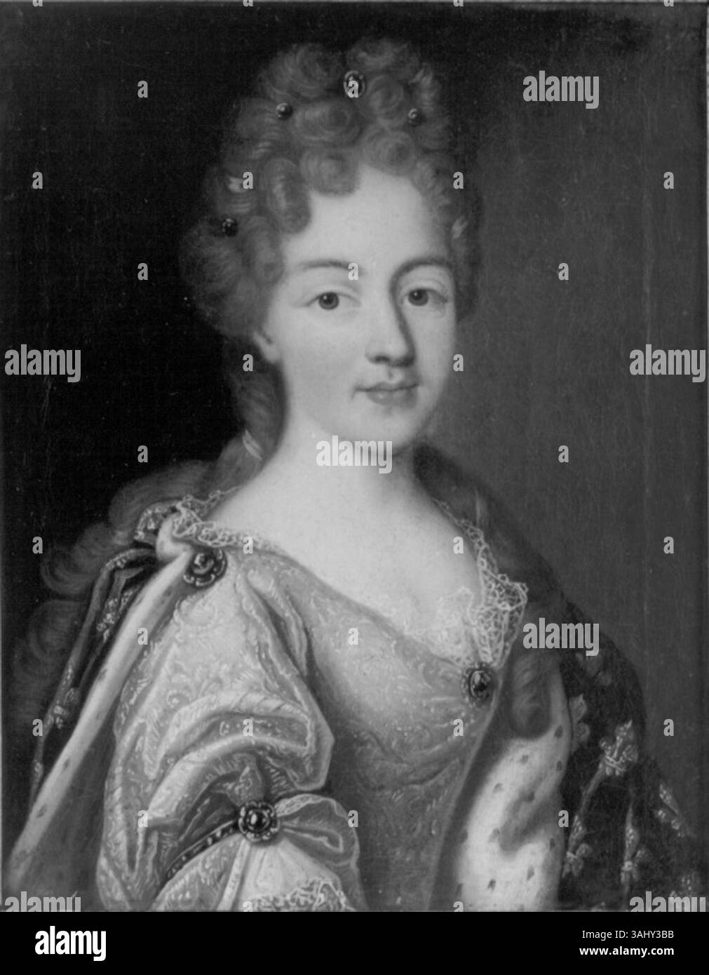 This portrait of a princess, attributed to the French School, was ...