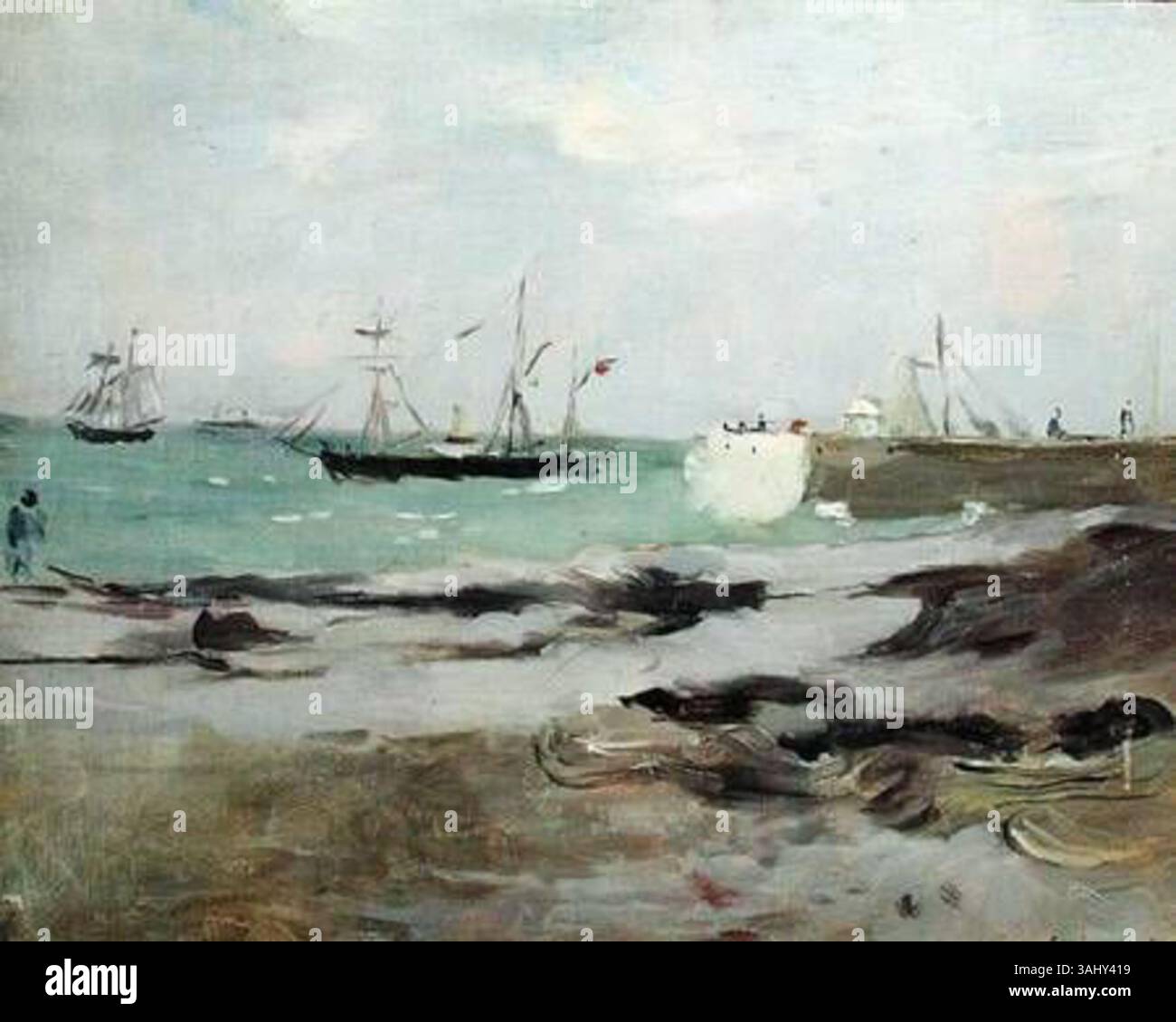 This 1874 impressionist painting by Berthe Morisot, titled 'L'entrée du ...