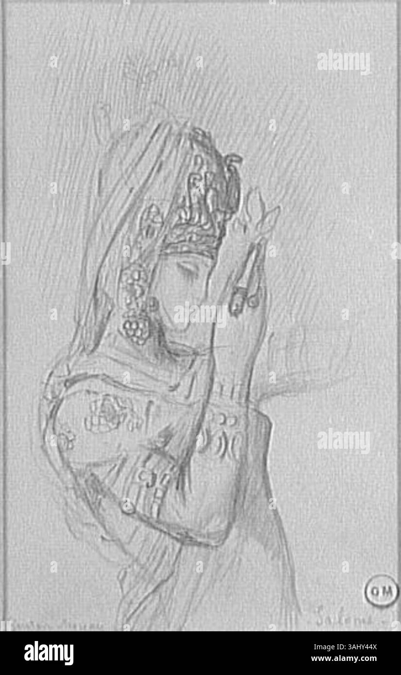 'Salomé dansant' by Gustave Moreau (1826-1898) depicts the biblical ...