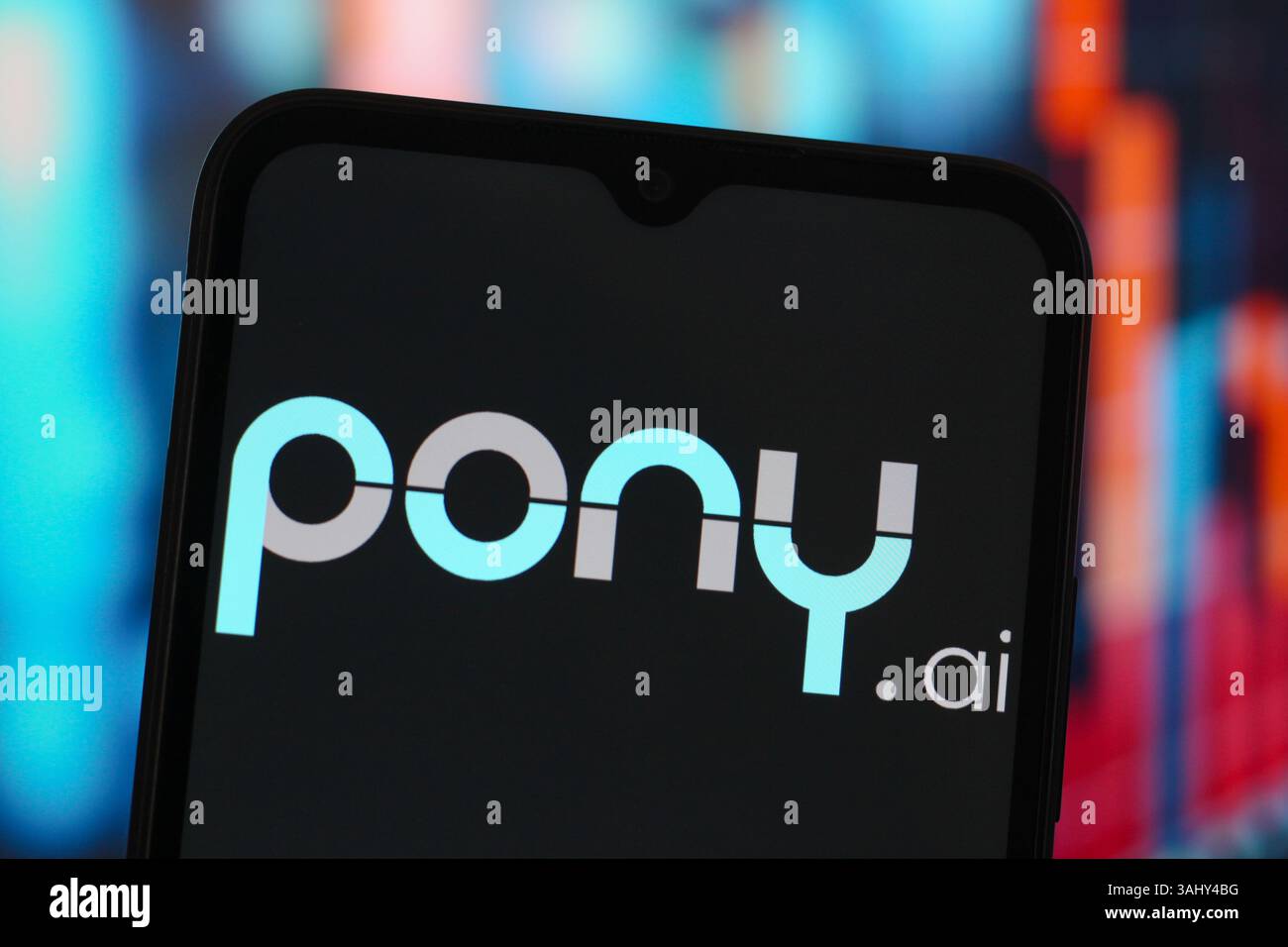 Canada. 10th Apr, 2025. In this photo illustration, the Pony AI logo is ...