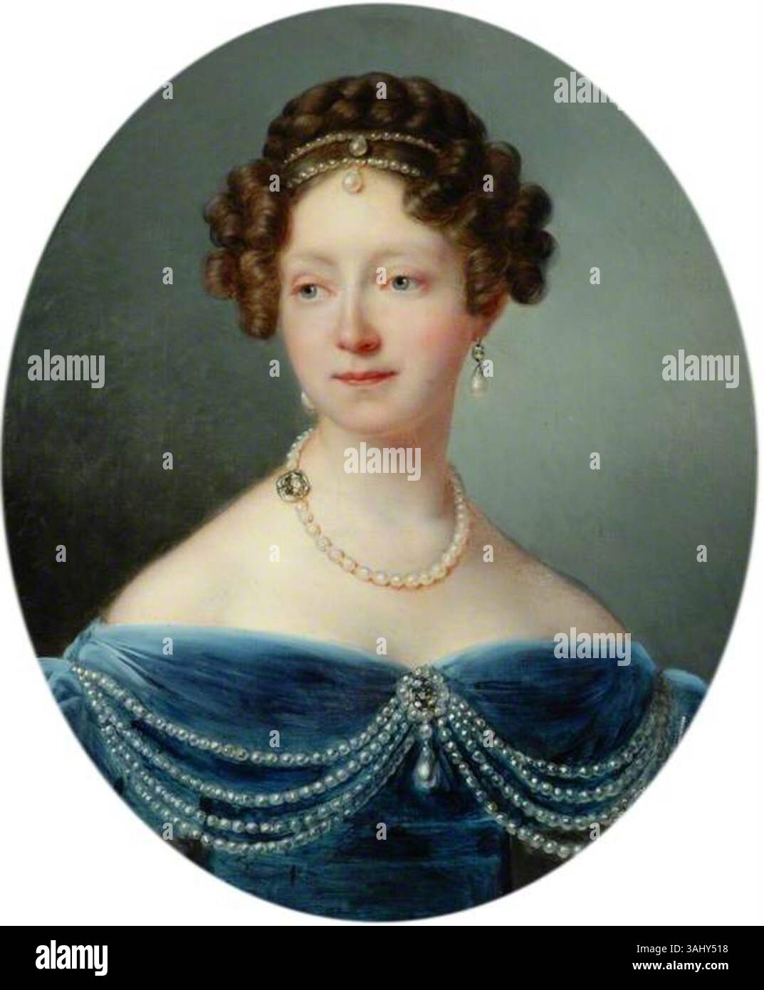 This portrait of Anna Pavlovna, created by the Belgian artist Frans Jozef Kinsoen in 1821-1839 ...