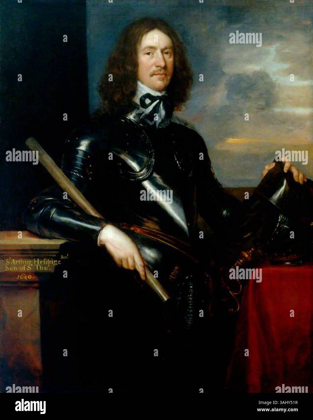 This circa 1650 portrait of Sir Arthur Hesilrige, 2nd Baronet, is an ...