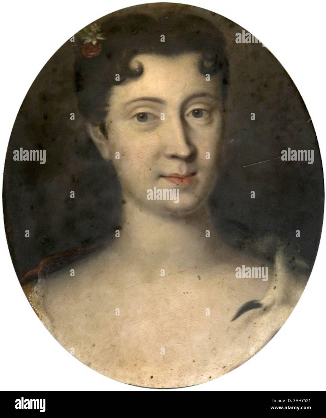 A portrait of Maria Józefa Sobieska, painted circa 1730 or later, in ...