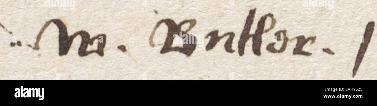 Signature of William Butler from his manuscripts held at Clare College ...
