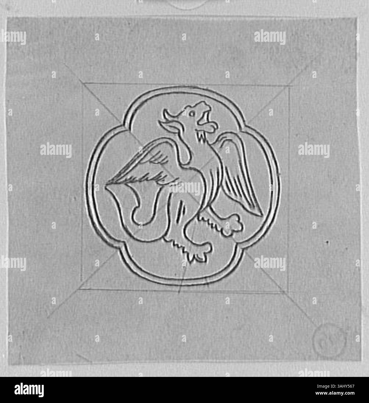 'Etude d'un animal fantastique' by Gustave Moreau is a study of a ...