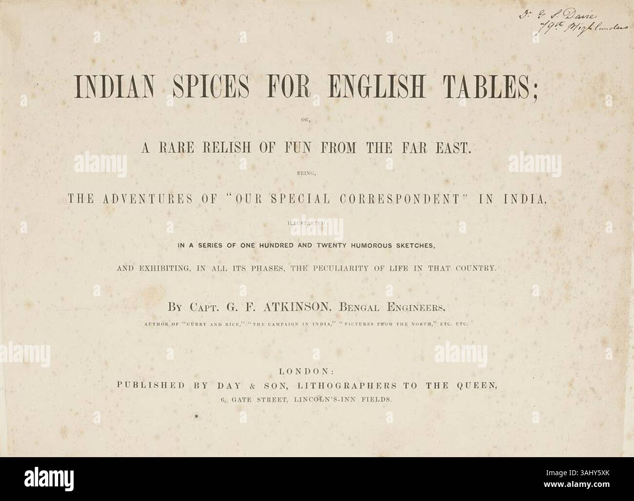 Indian spices for english tables hi-res stock photography and images ...