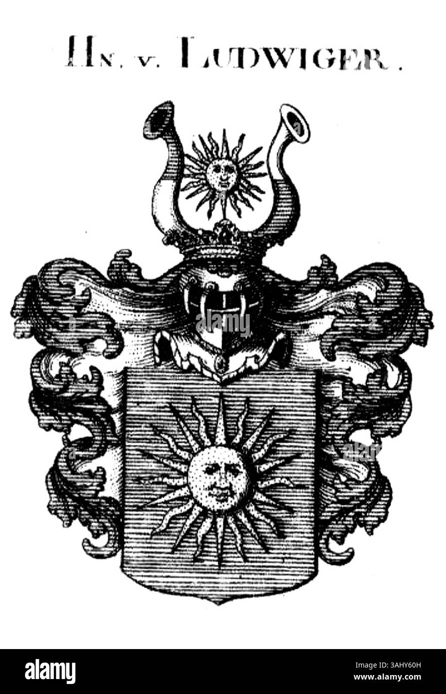 The 1820 heraldic work by Konrad Tyroff presents the Ludwiger family ...