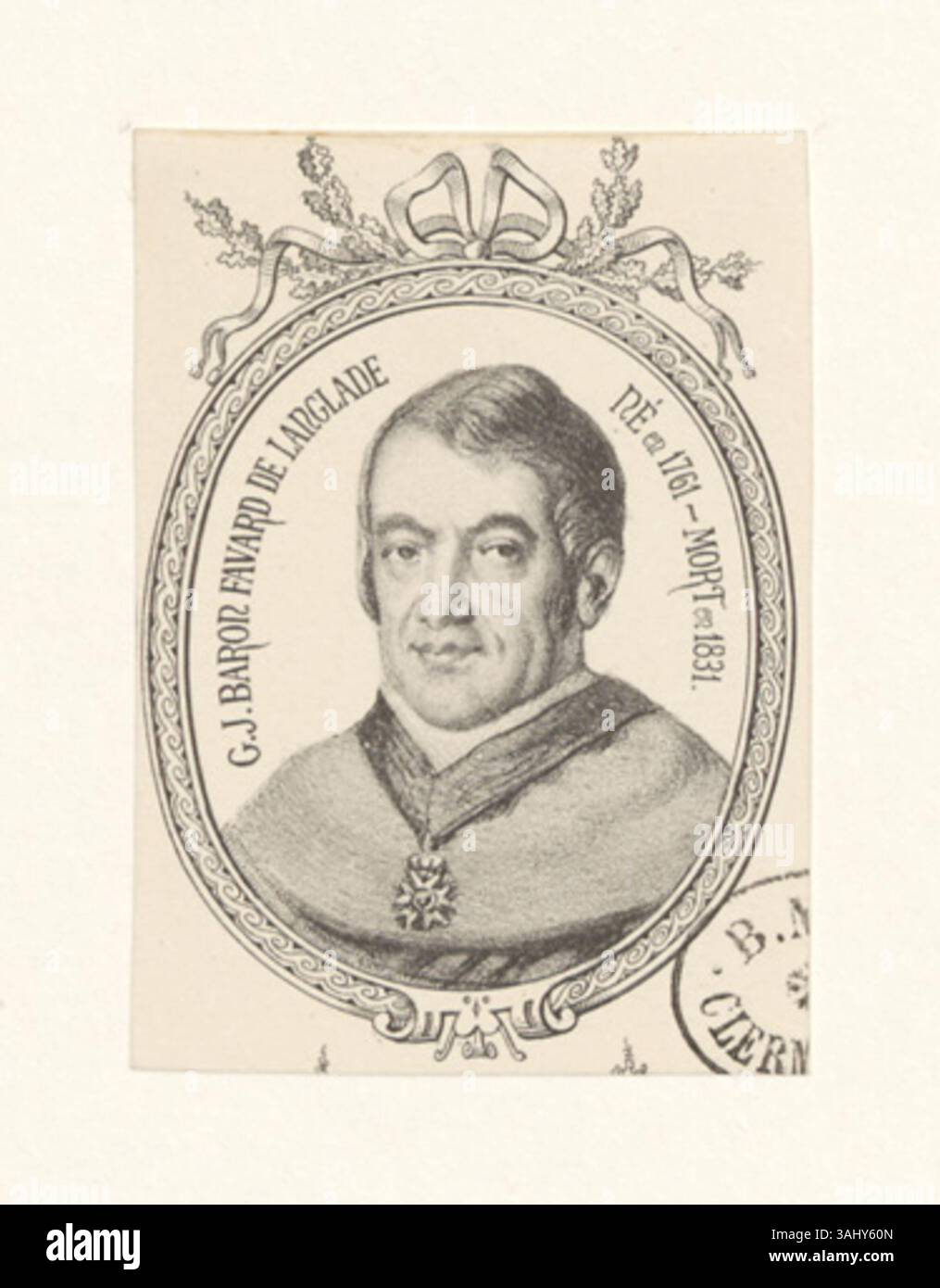 This lithograph from the Boyer collection depicts G.J. Baron Favard de ...