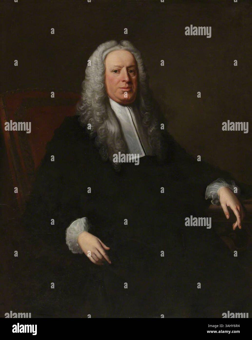 This portrait, painted between 1735 and 1737, depicts Sir Walter Lloyd ...