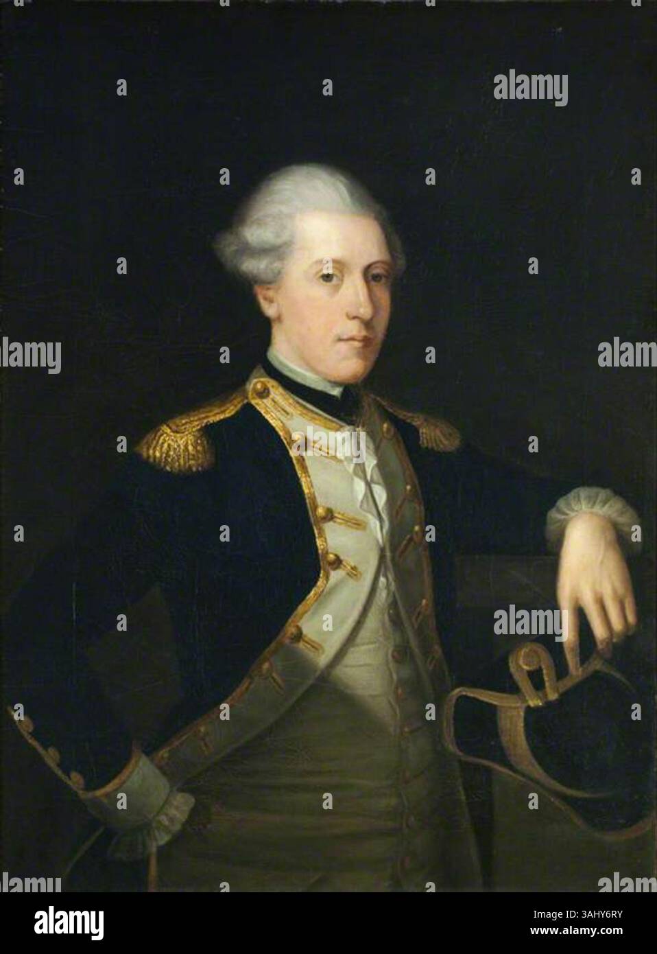 A portrait of Captain John Tollemache (1744-1777), Royal Navy, painted ...