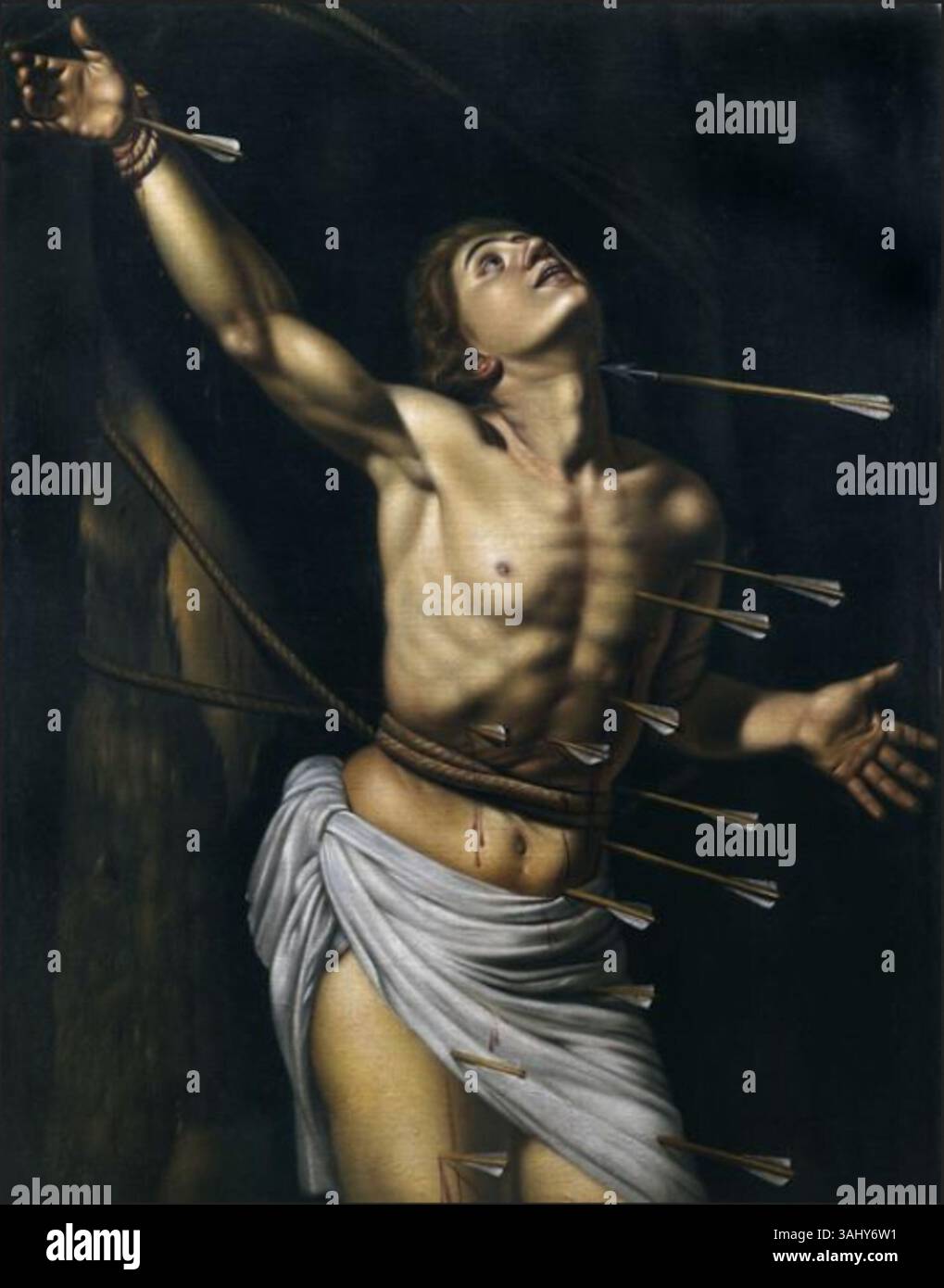 Louis Finson’s 'The Martyrdom of Saint Sebastian' (1613) depicts the ...