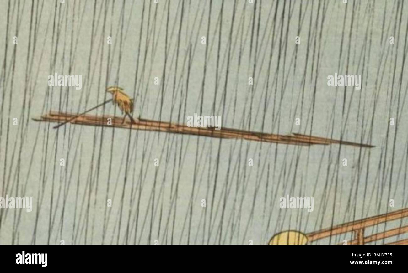 Utagawa Hiroshige’s 1857 woodcut 'Sudden Shower Over Shin-Ohashi Bridge ...