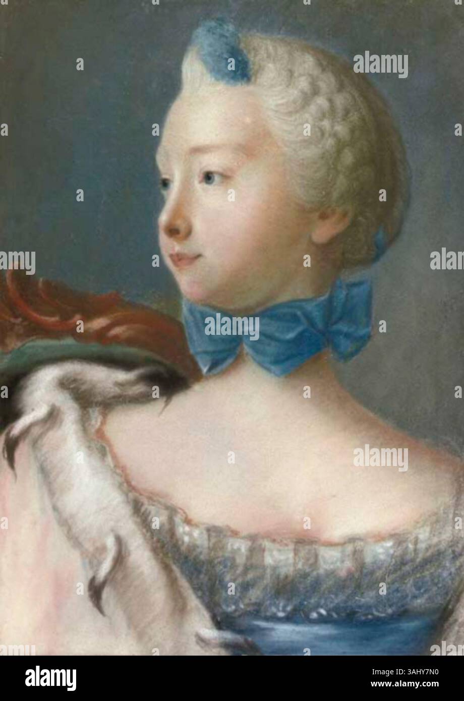This 18th-century portrait features an elegant lady, believed to be ...