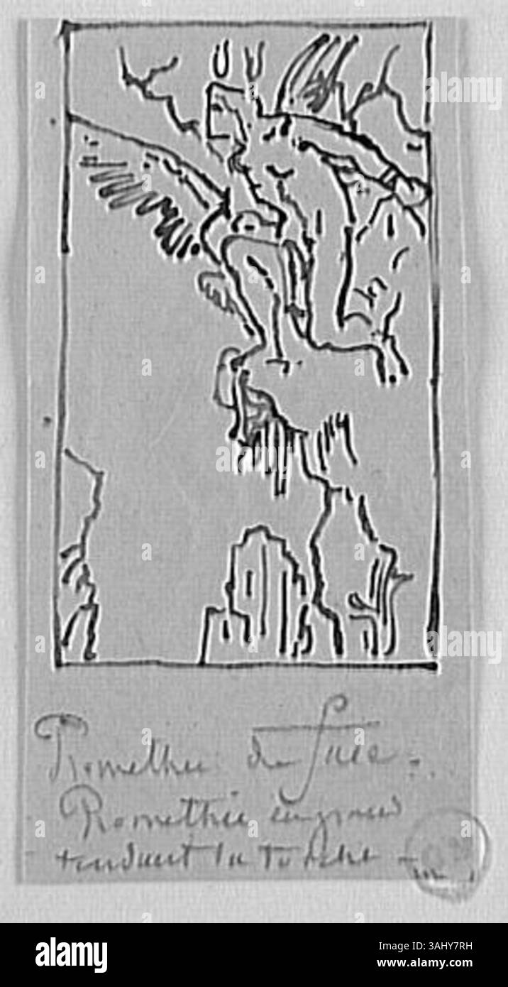 This study by Gustave Moreau depicts *Prometheus*, the Titan from Greek ...