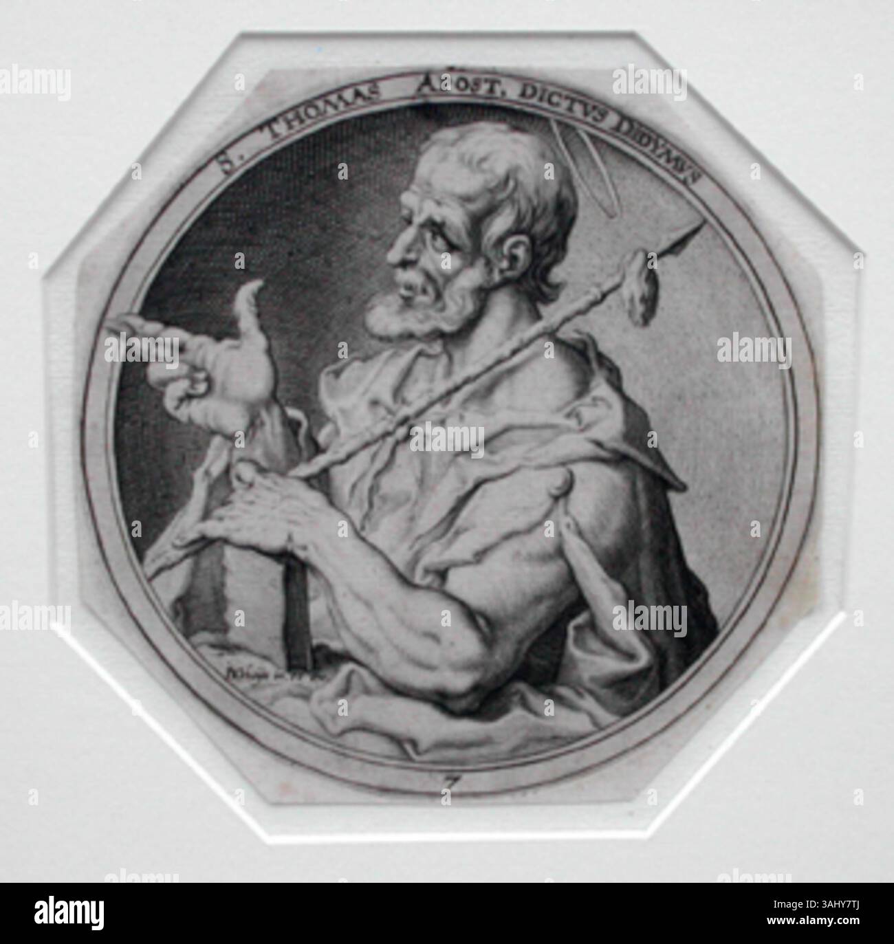 This 1590 print by Jacob de Gheyn III depicts St. Thomas, one of the ...