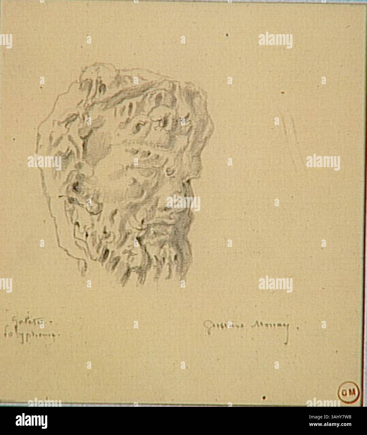 A study for 'Polyphemus in Galatea' by Gustave Moreau, created between ...