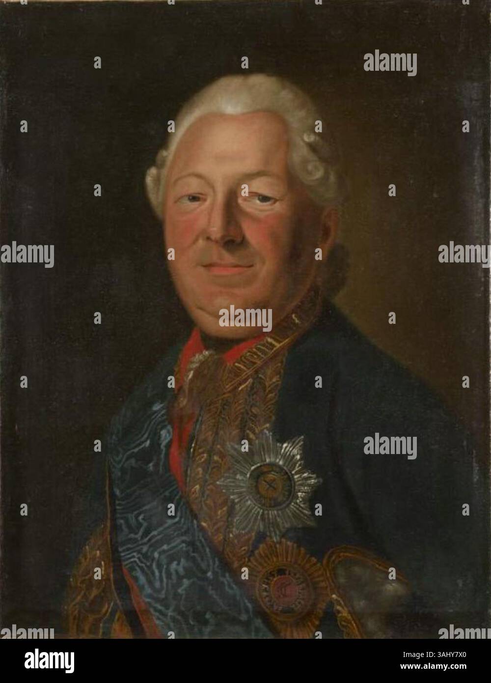 Portrait of Vasiliy Mikhailovich Dolgorukov, an influential Russian ...
