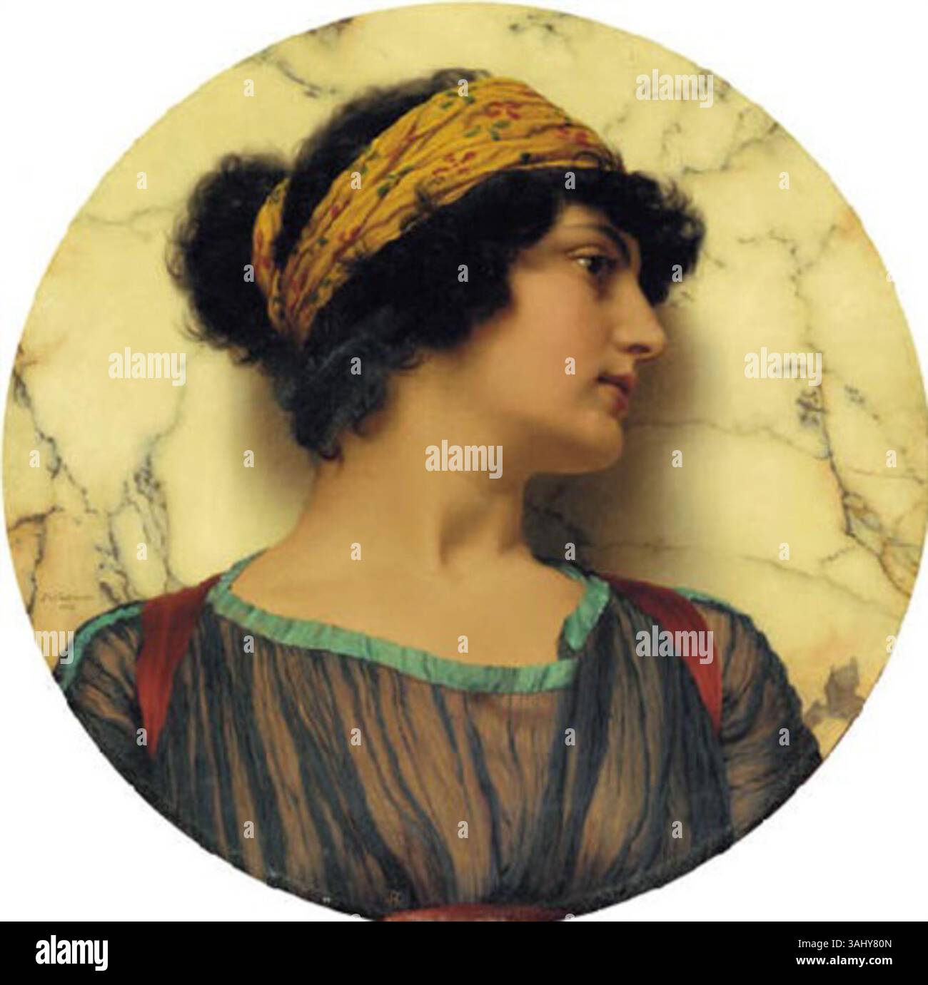 John William Godward's 1915 painting 'Androclea' showcases his ...