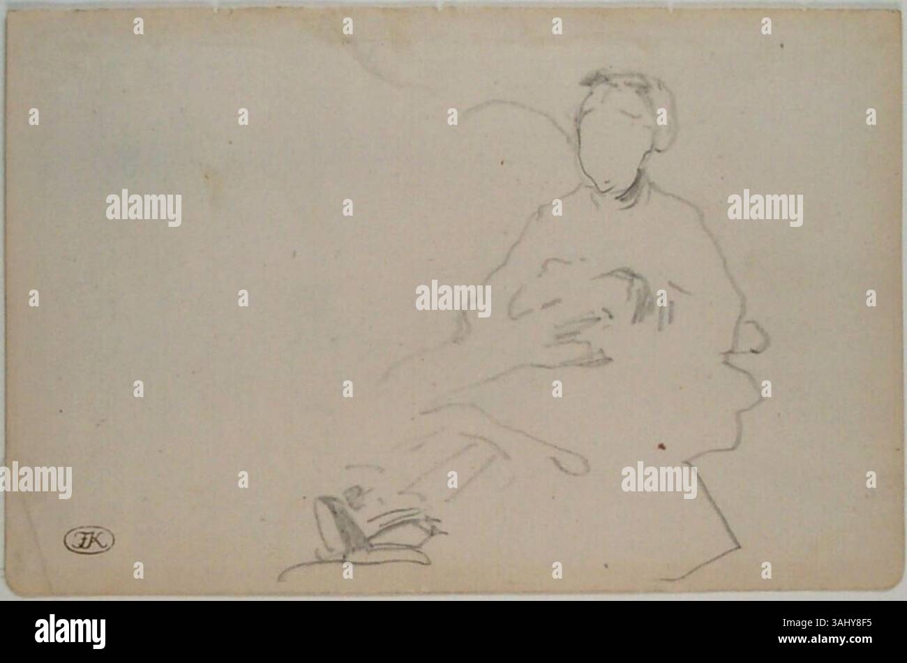 This sketch, created by Édouard Manet between 1864 and 1868, shows a ...