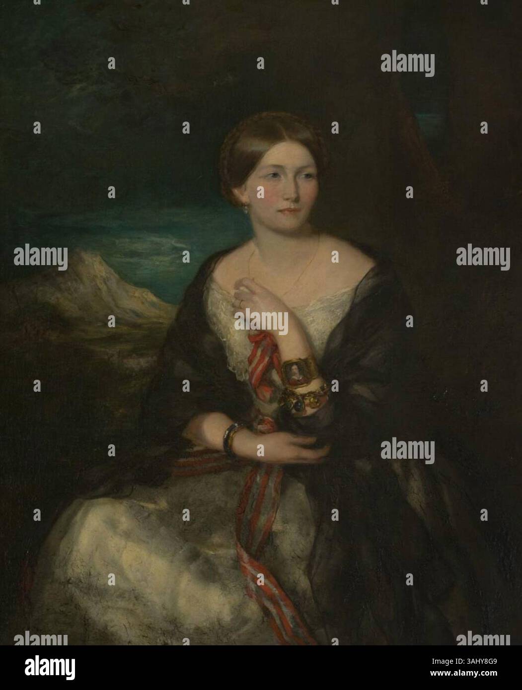 Portrait of Princess Marie of Baden (d.1888), daughter of Charles Louis ...