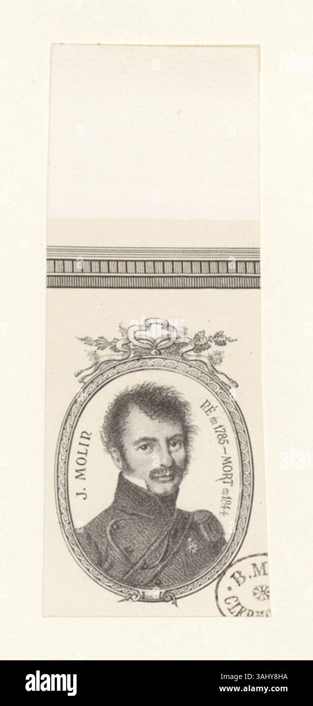 Lithograph print from the Boyer collection created in 1828, featuring ...