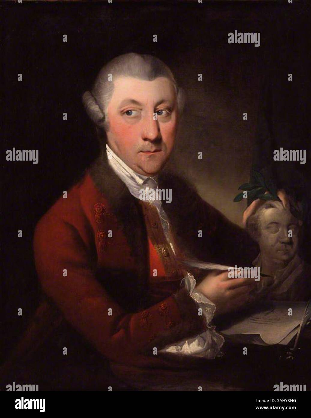 This portrait of Thomas Hull, painted circa 1765, is attributed to an unknown artist. The oil-on ...