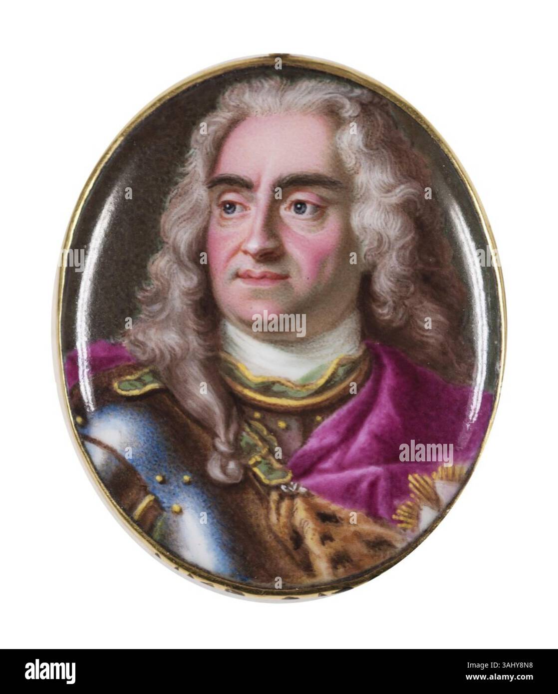 A portrait by Charles Boit of Augustus II the Strong, Elector of Saxony ...