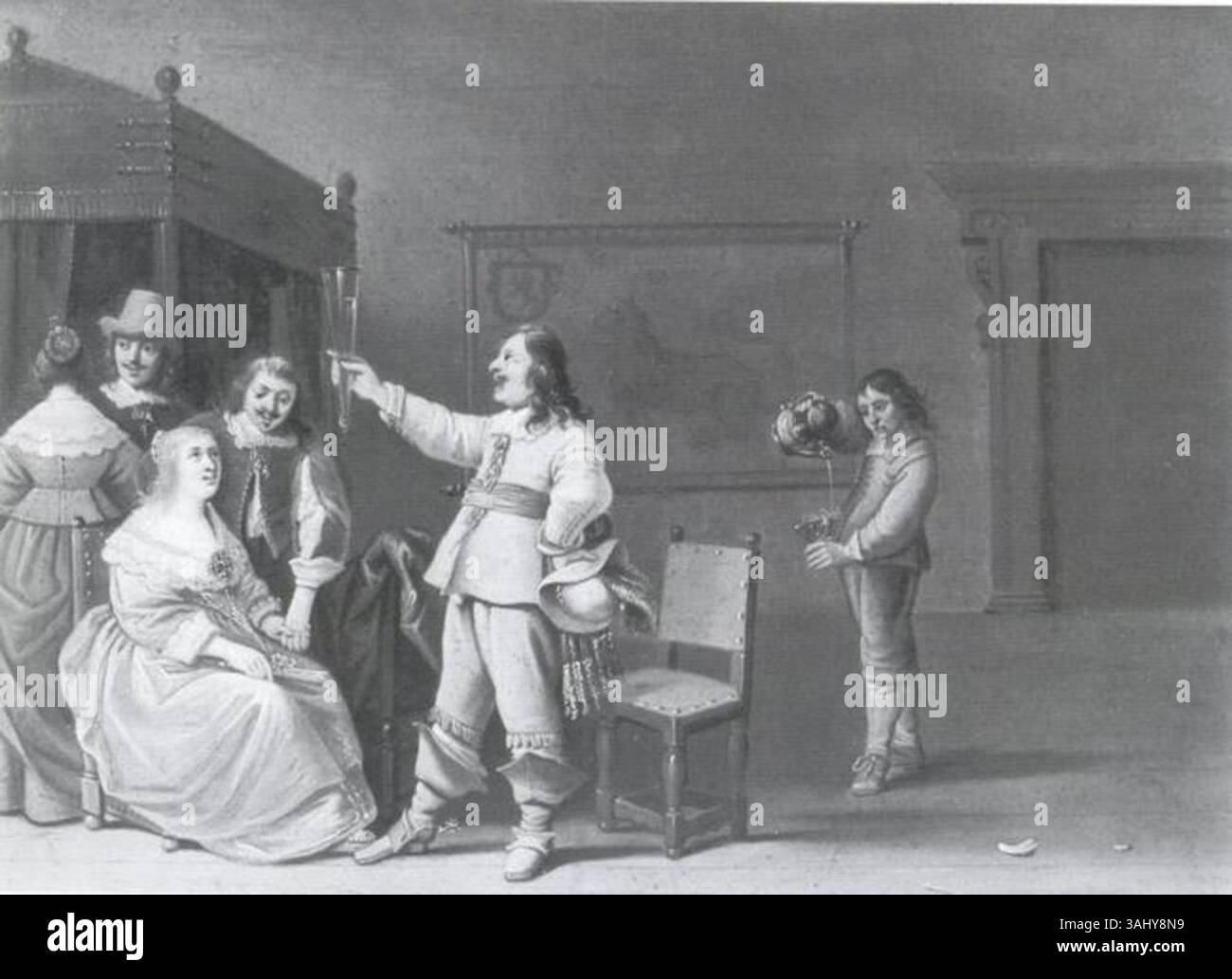 Manner of Anthonie Palamedesz., c. after 1616. Merry Company, a genre ...