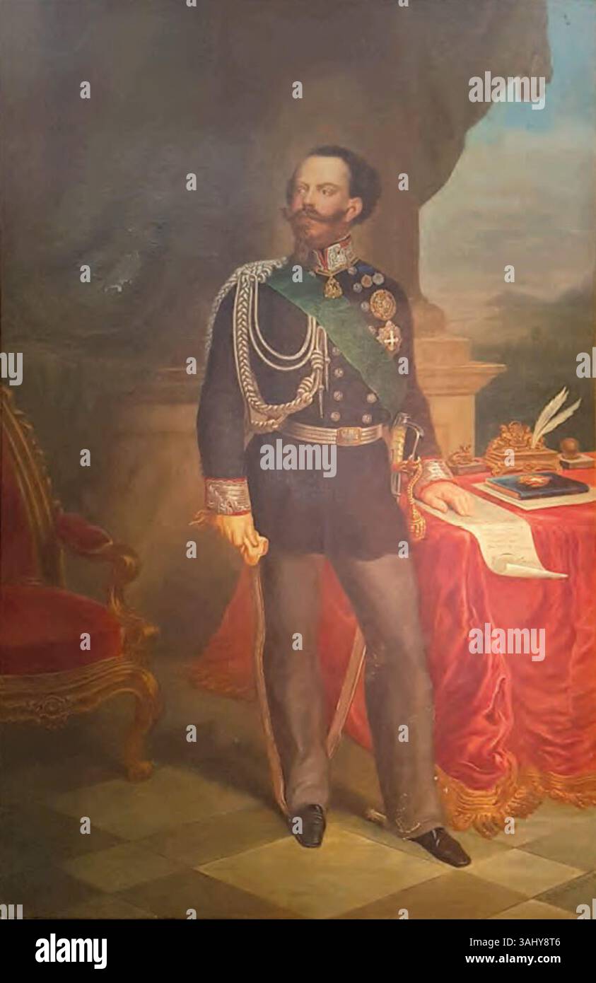 This portrait, created around 1860, depicts King Vittorio Emanuele II ...