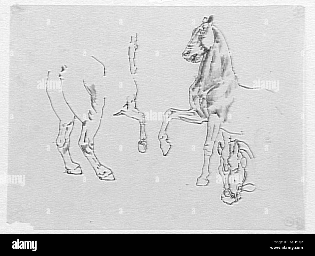 Gustave Moreau's study of horses explores their form and movement ...