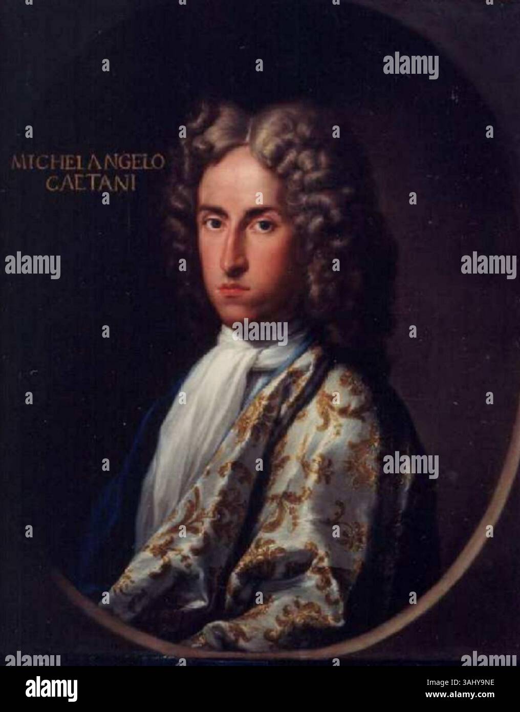 This 18th-century portrait depicts Prince Michelangelo I Caetani. The ...