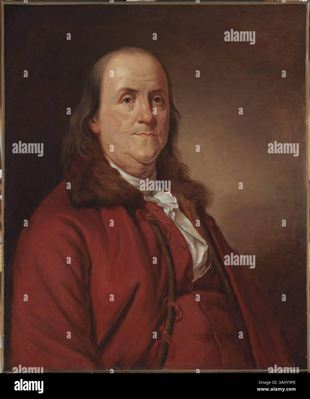 This 19th-century painting, based on a portrait by Joseph-Siffred ...